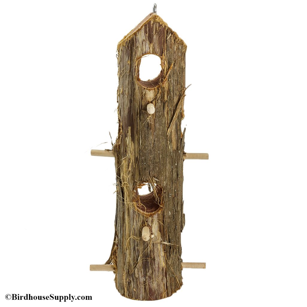 Songbird Essentials Pre-Drilled Suet Log with Perches